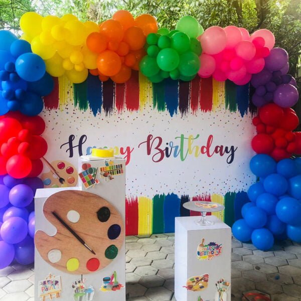 Happy Birthday Stage Decoration – Spark Party Shop